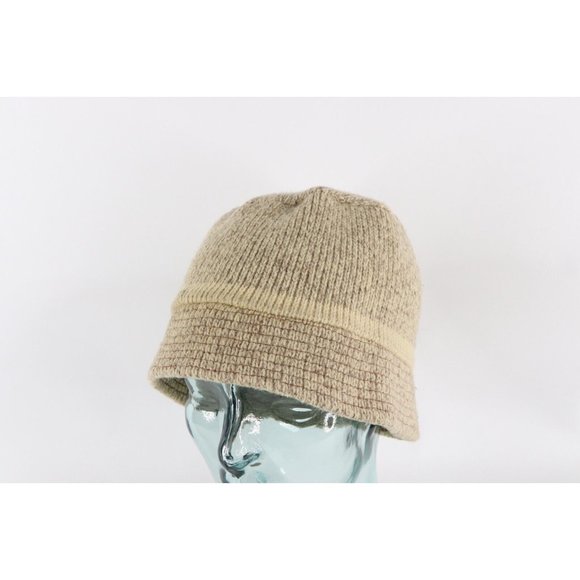 Vintage | Accessories | Vintage 7s Streetwear Wool Ribbed Knit Bucket ...